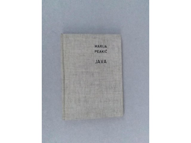 Marija Peakić - Mikuljan, Java, 1. Izdanje,  Retko !!!