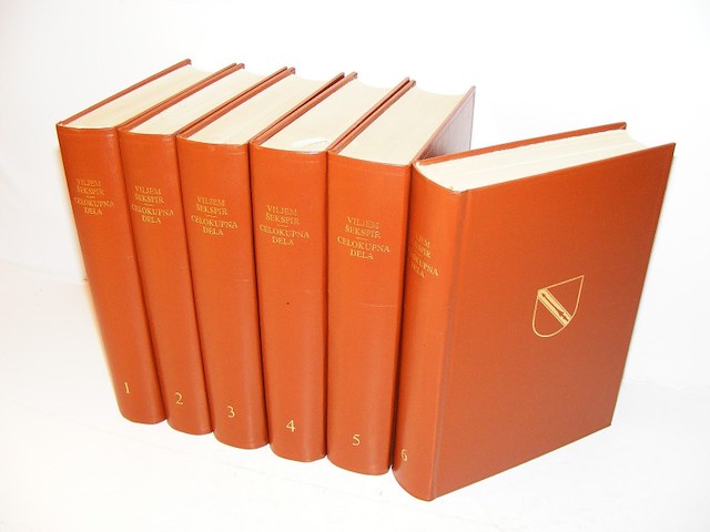 Viljem Šekspir Celokupna dela 1-6 komplet