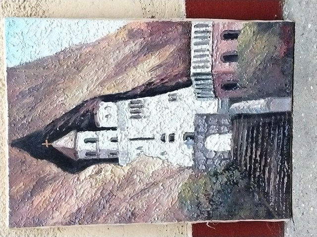 OSTROG MANASTIR - ULJE NA PLATNU - Sveti Vasilije