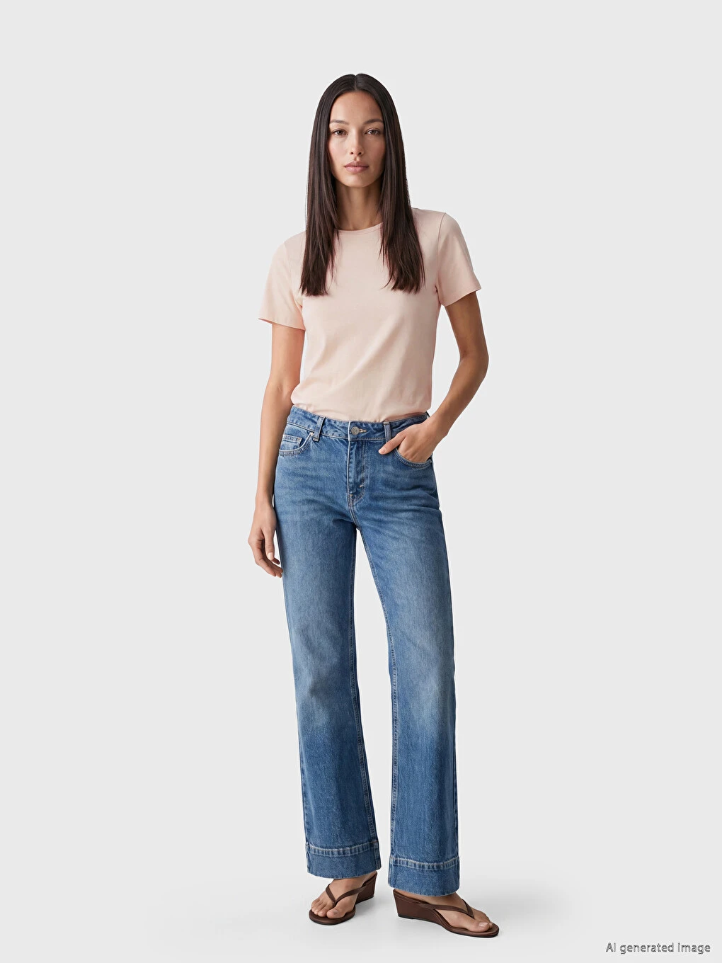 LCW EVERYDAY Ženska Slim Fit Majica Sa Okruglim Izrezom