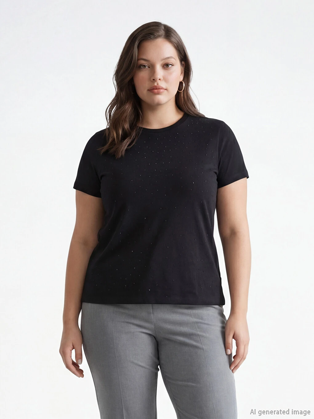 LCW Comfort Crna Majica Žena