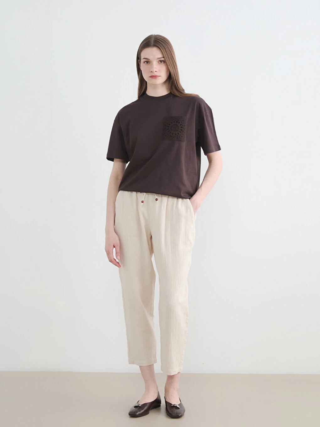 LCW Modest Braon Majica Žena