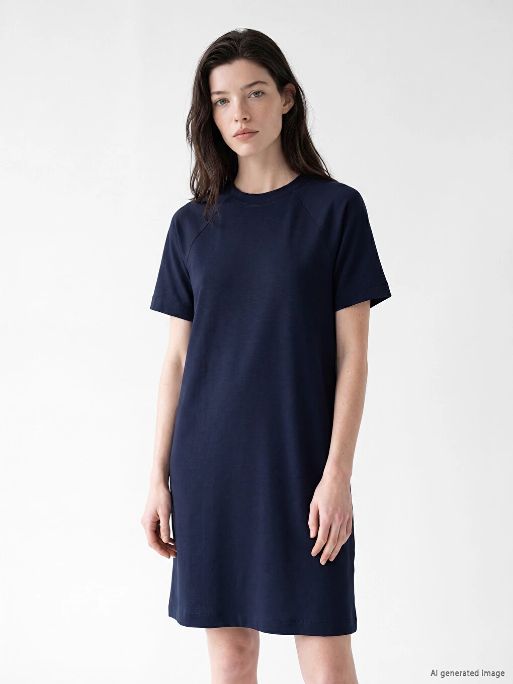 LCW Comfort Mini Haljina Sa Okruglim Izrezom