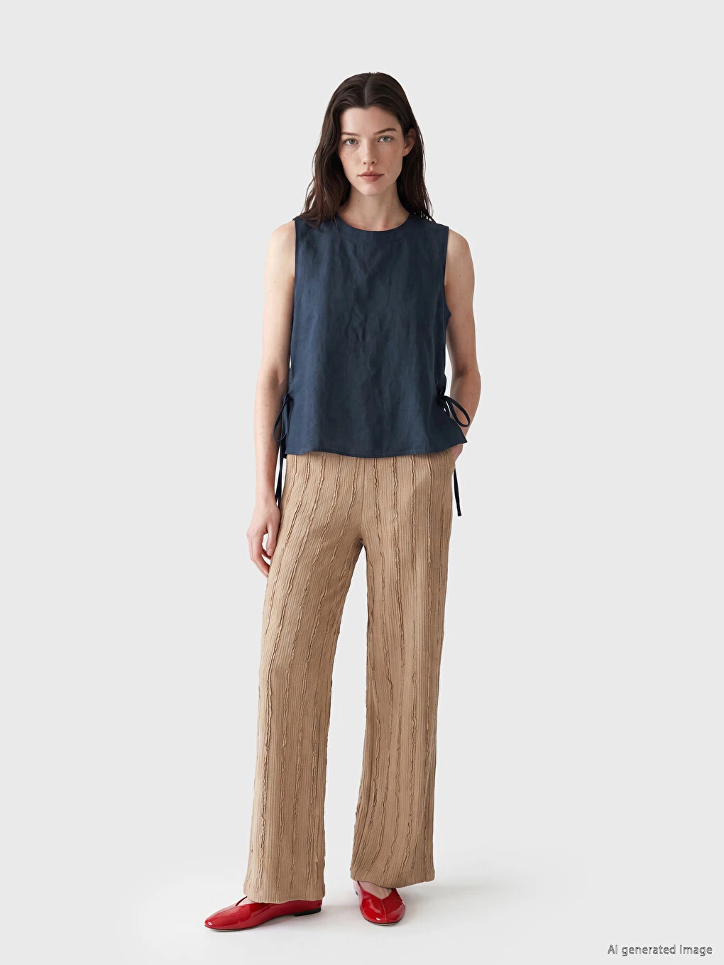 LCW Comfort Bluza Od 100% Lana Sa Detaljem Vezivanja