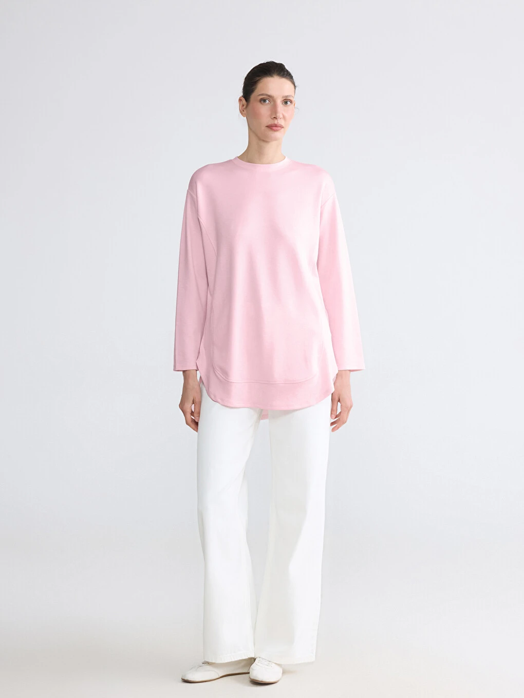 LCW EVERYDAY Oversize Dukserica Tunika Za Žene Sa Mekim Dodirom
