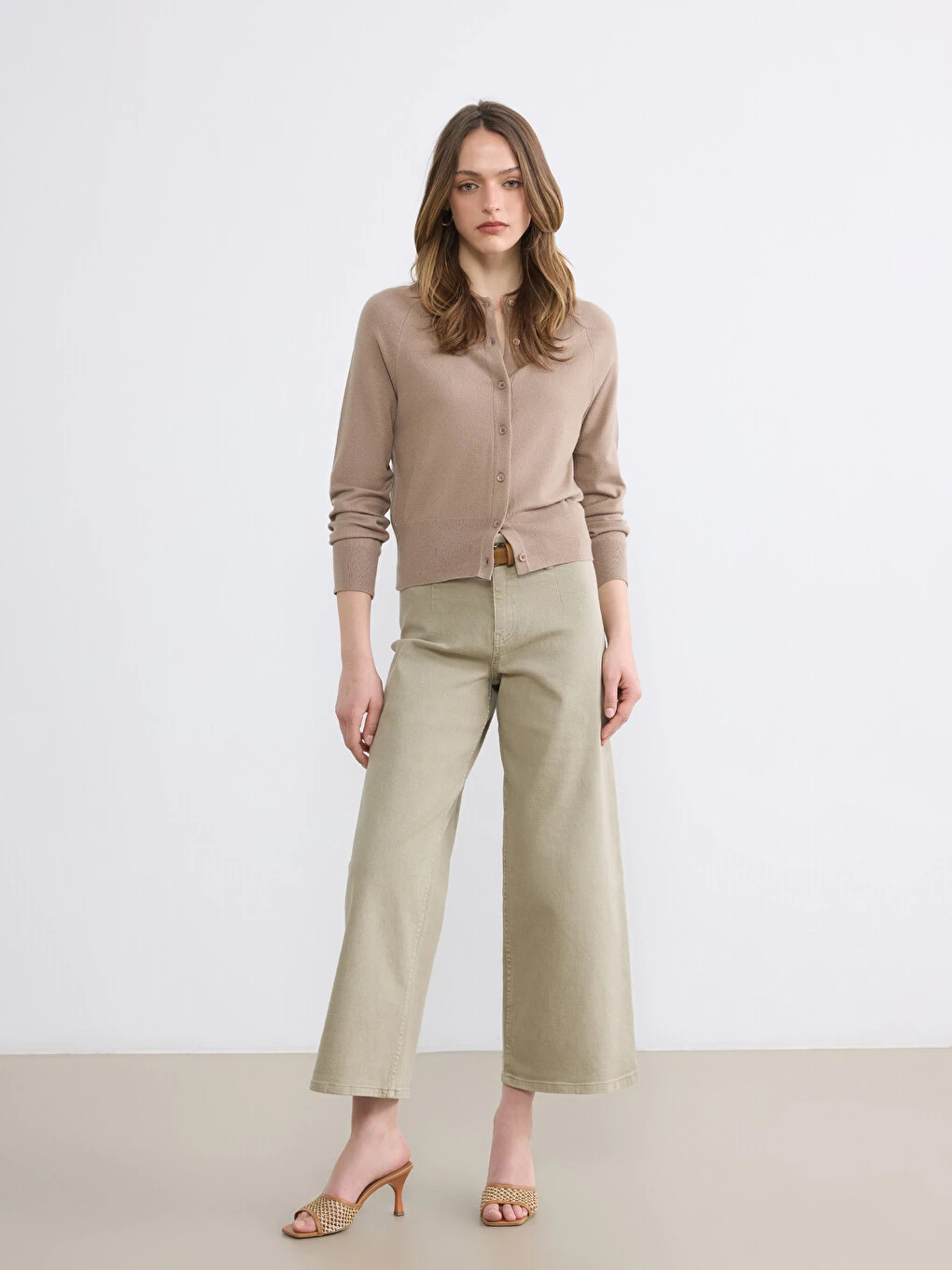 LCW Jeans Ženske Farmerke Sa Kaišem Širokih Nogavica