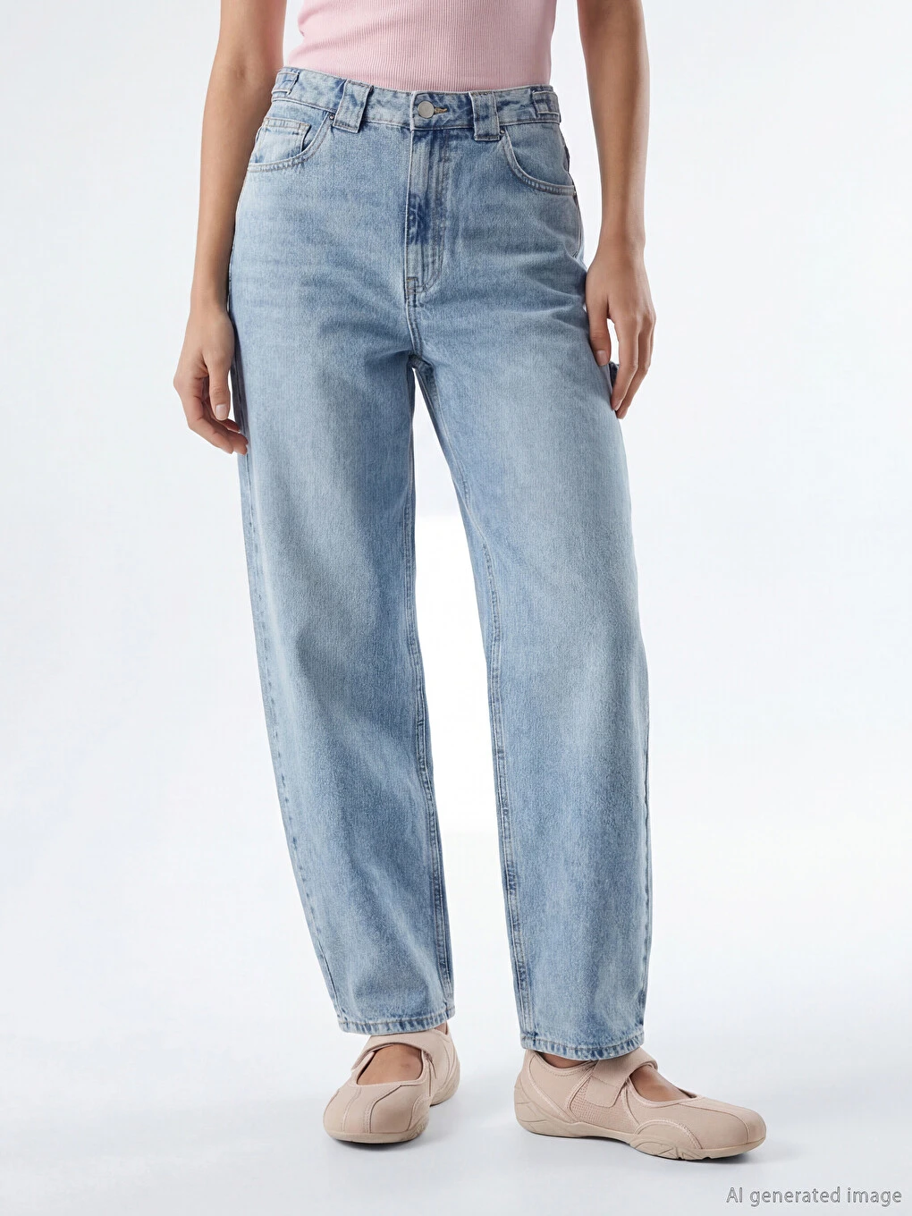 XSIDE Baggy Fit Ženske Farmerke