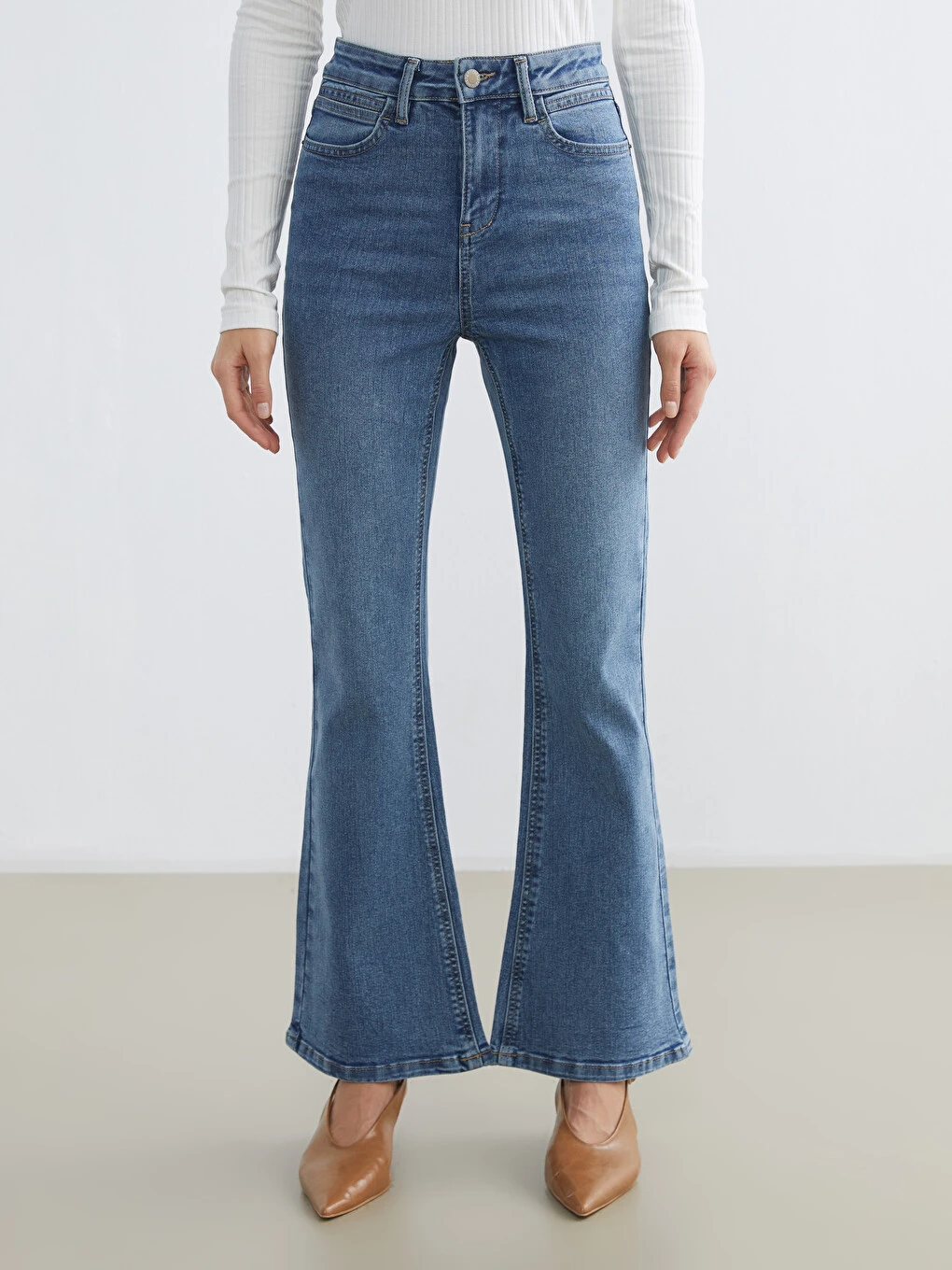 LCW Jeans Ženske Farmerke Sa Širokim Nogavicama