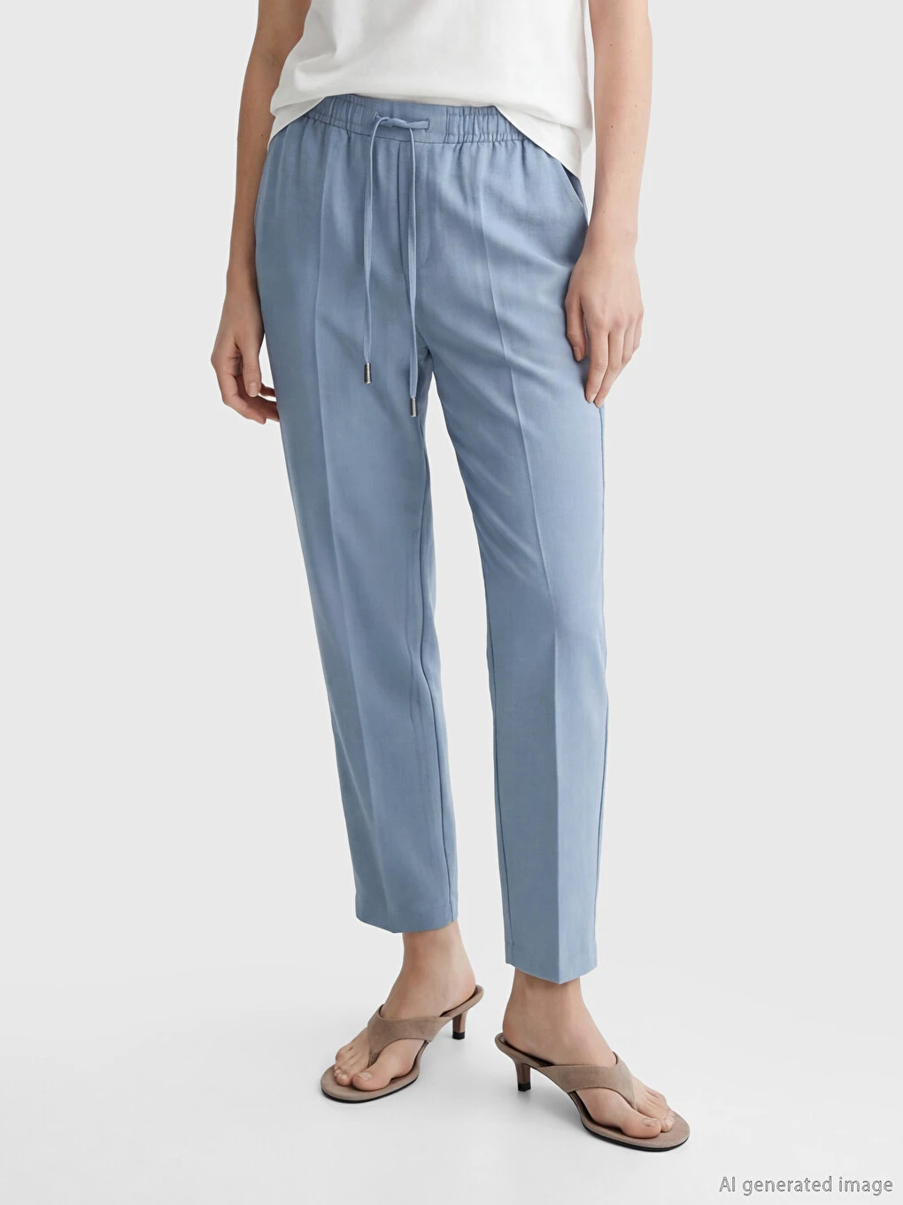 LCW Comfort Ženske Pantalone Sa Elastičnim Strukom, Šargarepa Kroja