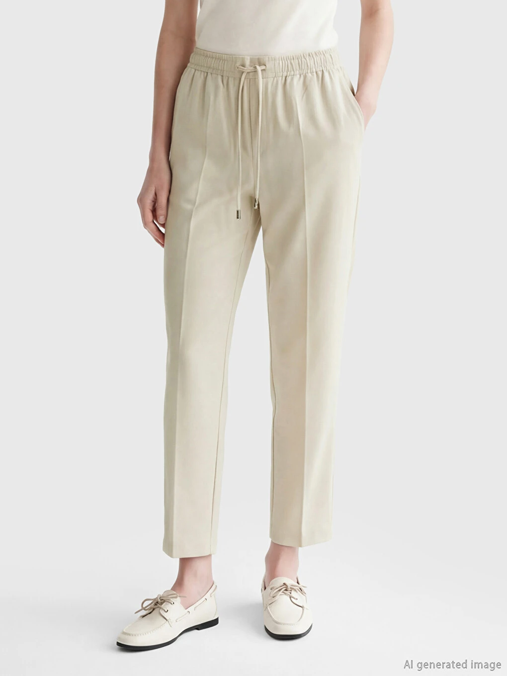 LCW Comfort Ženske Pantalone Sa Elastičnim Strukom, Šargarepa Kroja