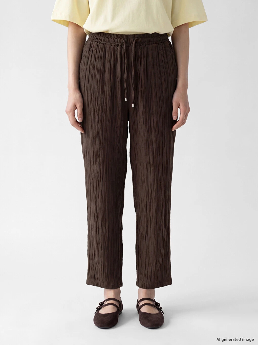 XSIDE Ženske Muslin Pantalone Sa Elastičnim Strukom