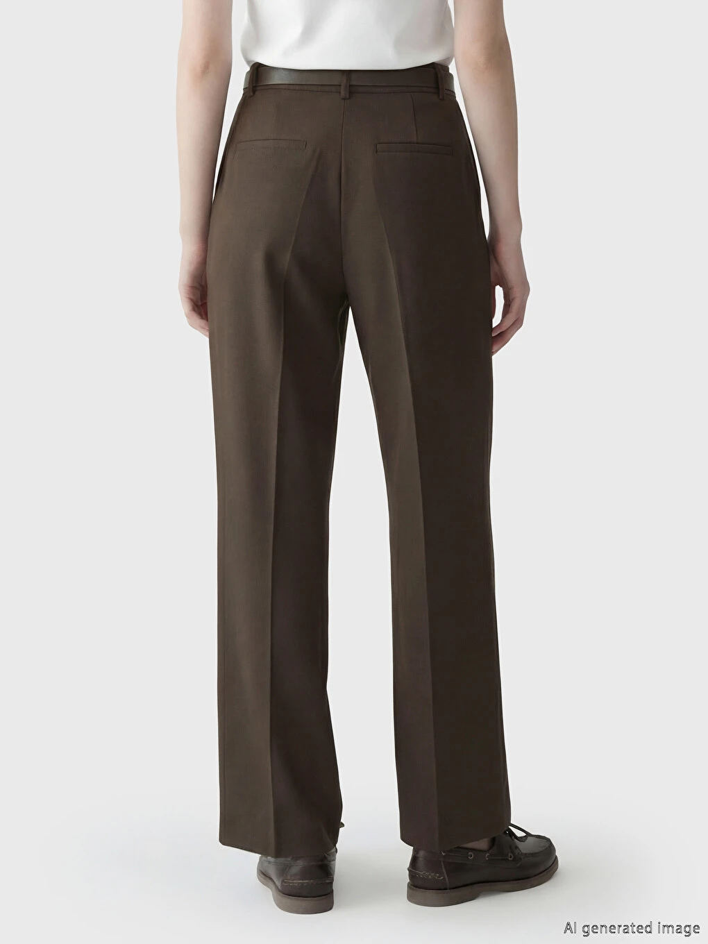 XSIDE Ženske Pantalone Sa Širokim Nogavicama I Kaišem U Struku