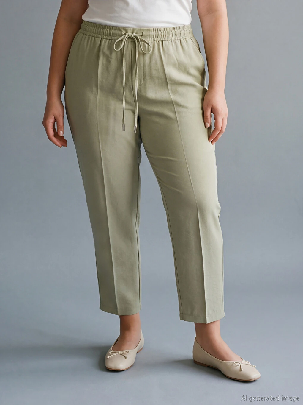 LCW Comfort Ženske Pantalone Sa Elastičnim Strukom, Šargarepa Kroja