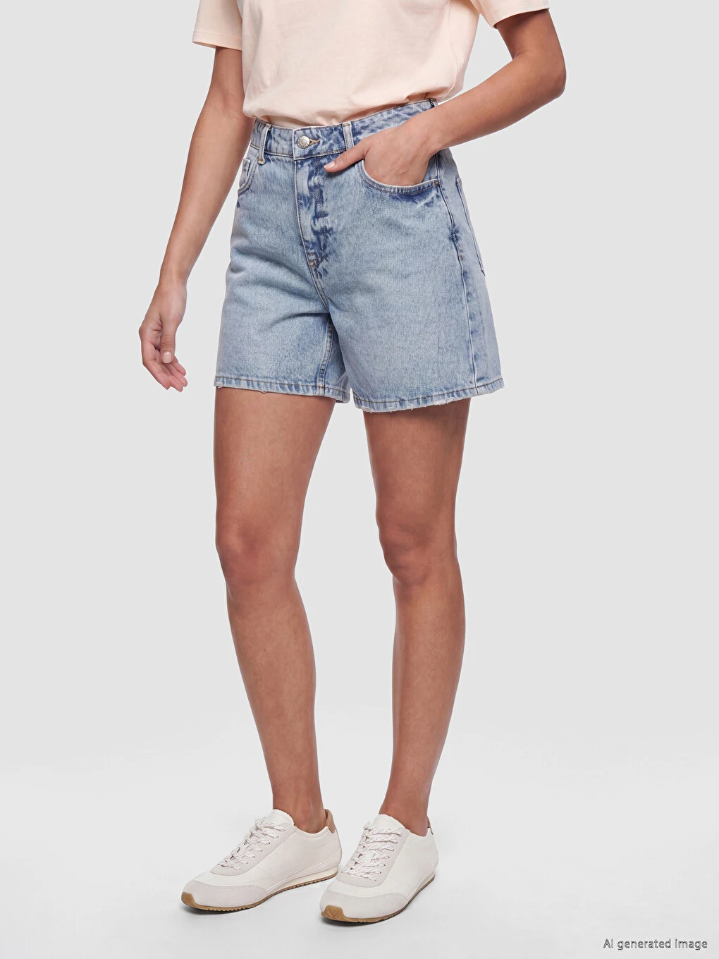 LCW Jeans Ženski Teksas Šorts Sa Visokim Strukom