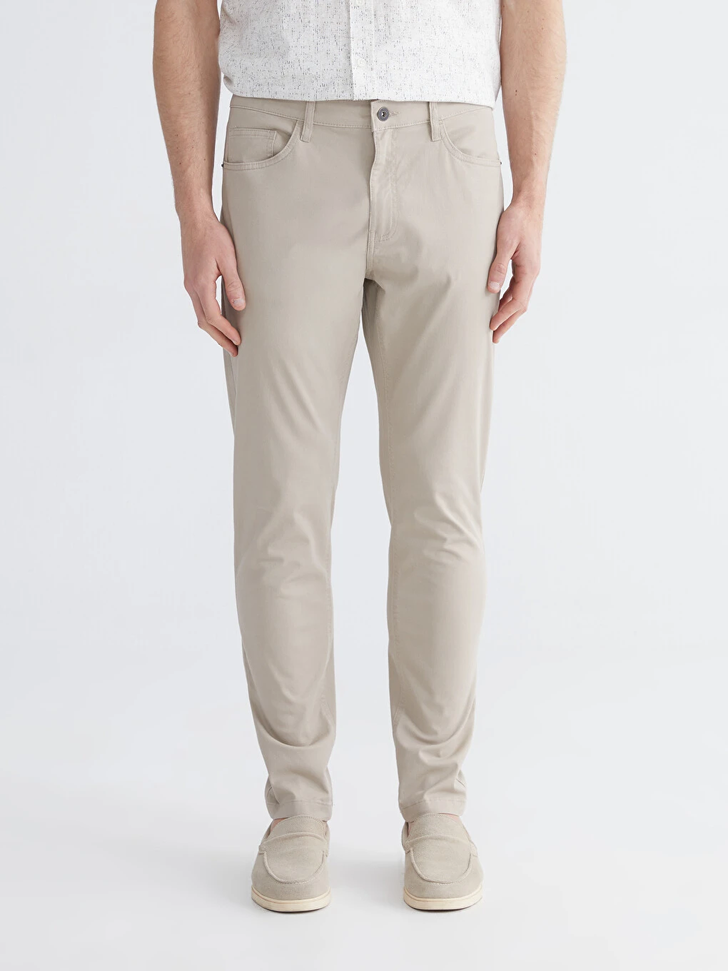 LCWAIKIKI Classic Slim Fit Gabardinske Muške Chino Pantalone