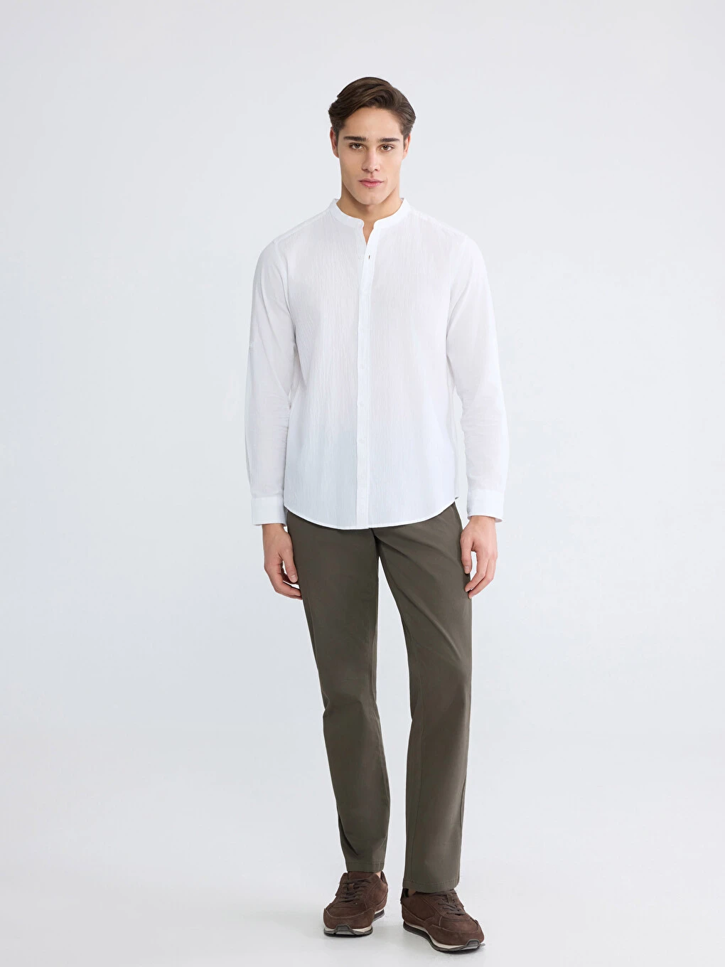 LCWAIKIKI Classic Regular Fit Muška Basic Košulja Sa Ruskom Kragnom