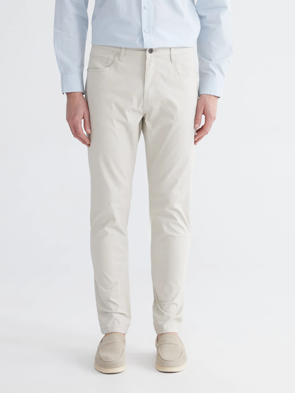 LCWAIKIKI Classic Slim Fit Gabardinske Muške Chino Pantalone