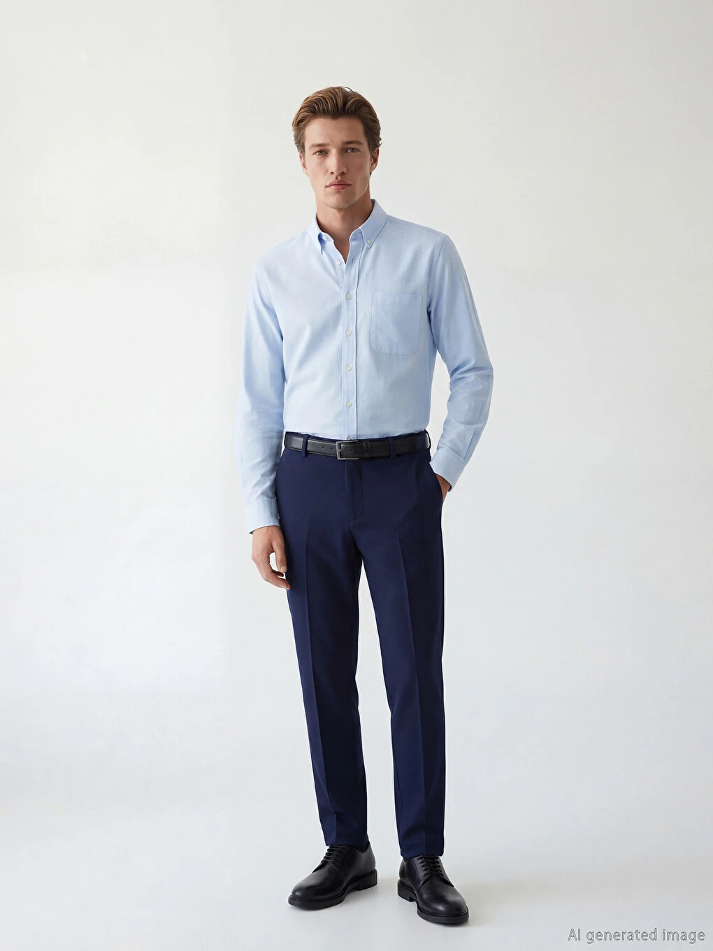 SOUTHBLUE Regular Fit Muška Košulja Od Mešavine Lana