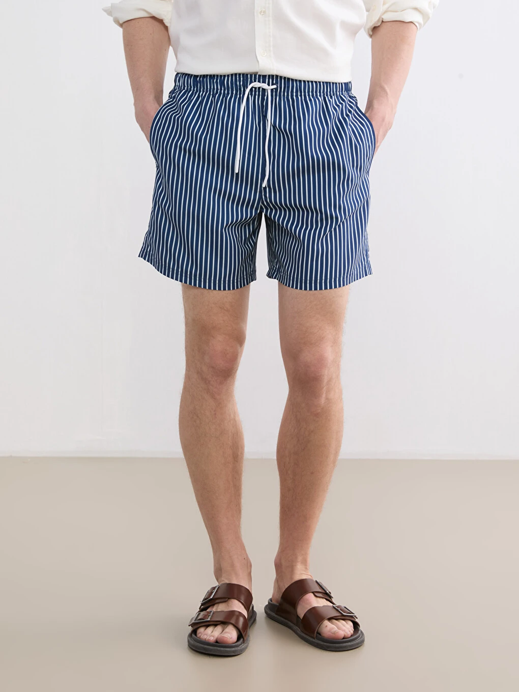 LCW SWIMWEAR Kratak Prugasti Muški Šorts Za Kupanje