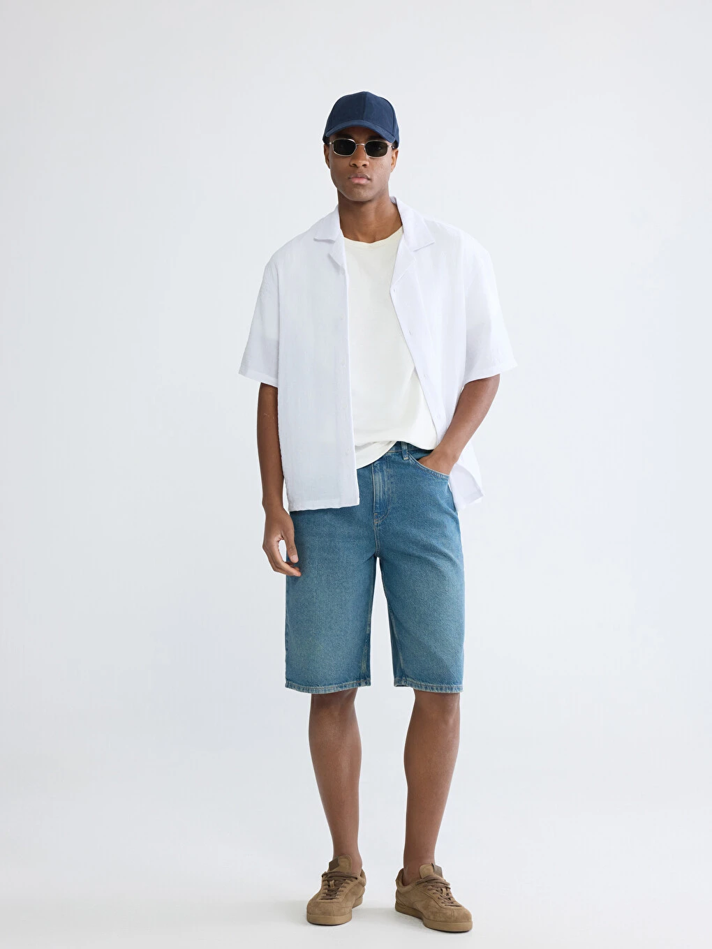 XSIDE Regular Fit Naborana Muška Basic Košulja