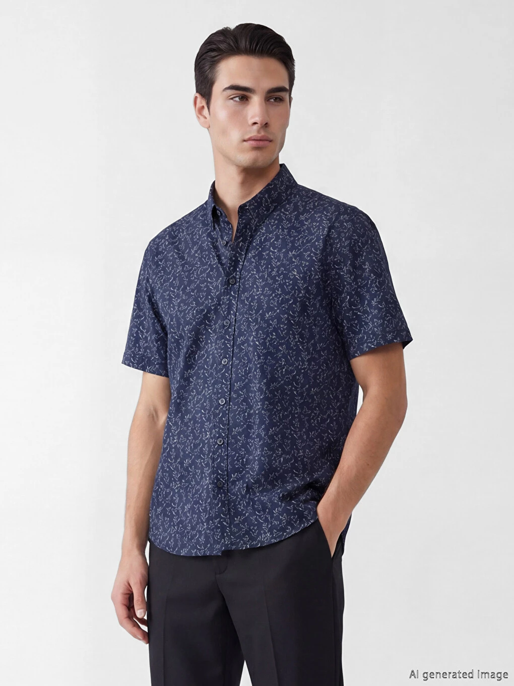LCWAIKIKI Classic Regular Fit Šara Muška Košulja