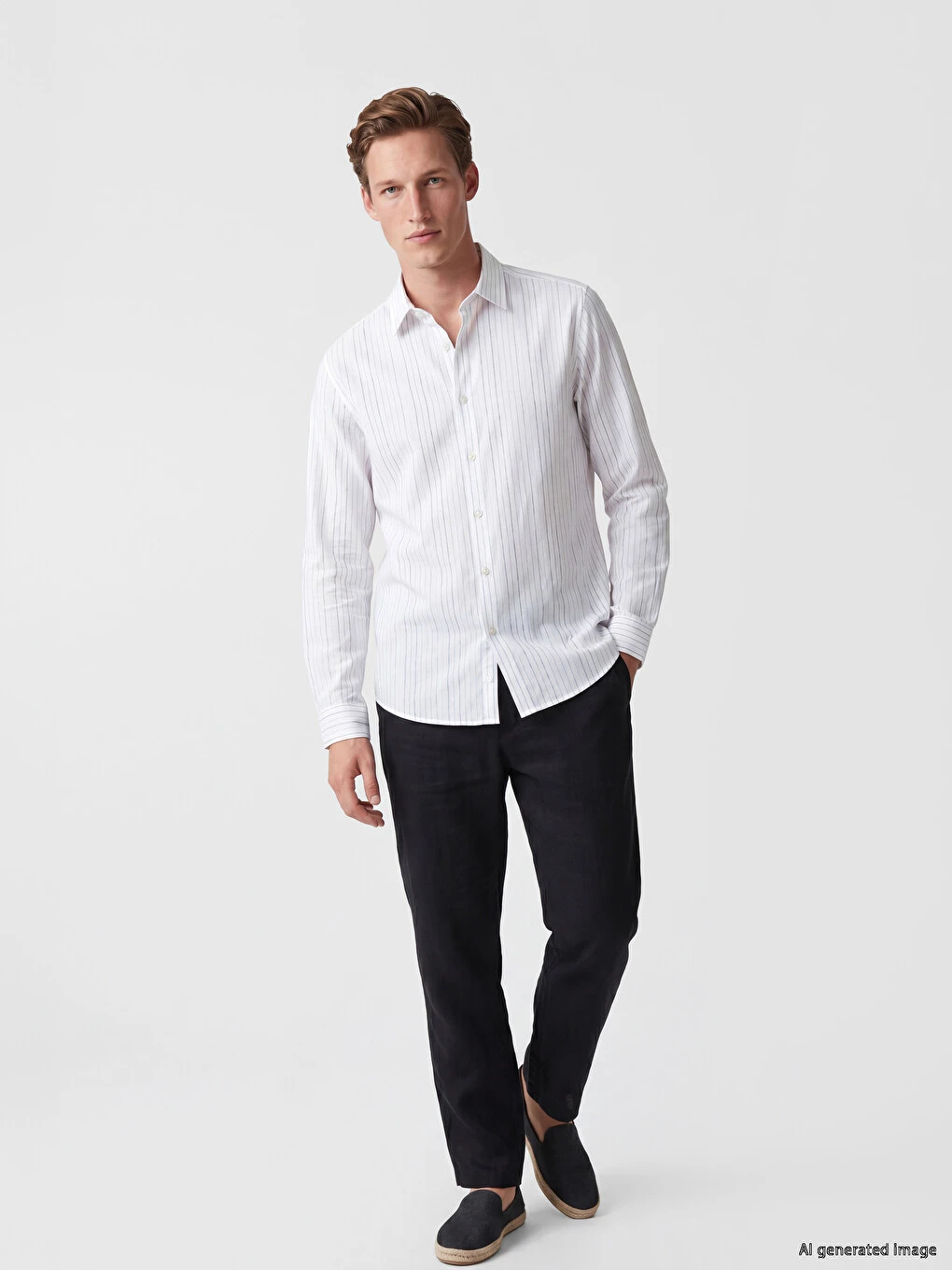SOUTHBLUE Regular Fit Prugasta Muška Košulja