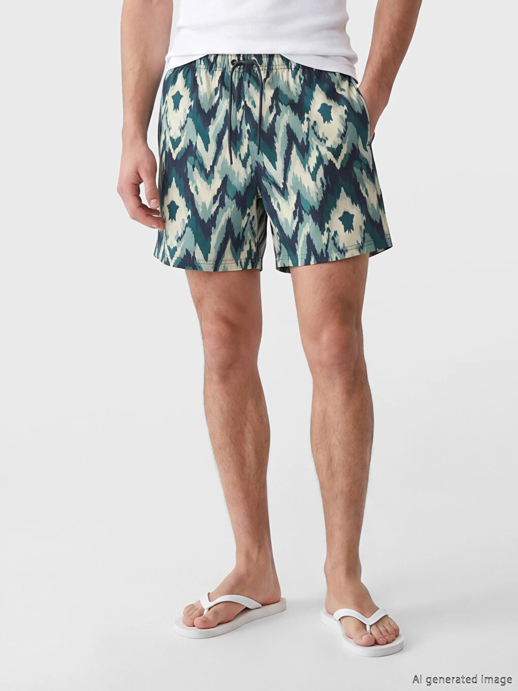 LCW SWIMWEAR Kratak Šorts Za Kupanje Sa Uzorkom Za Muškarce