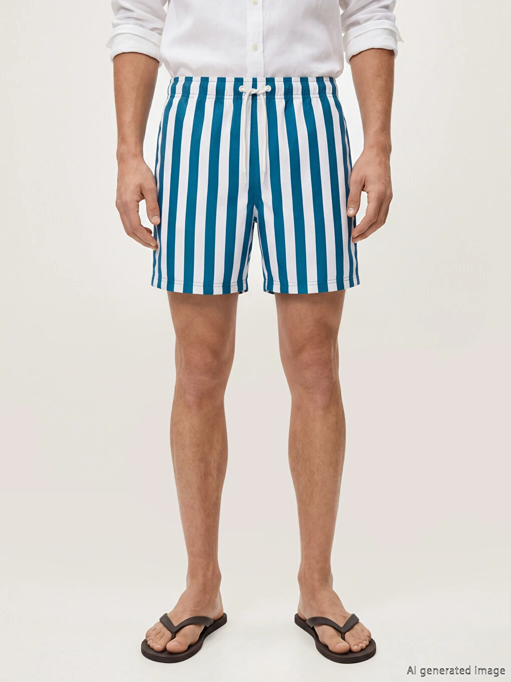LCW SWIMWEAR Kratak Prugasti Muški Šorts Za Kupanje