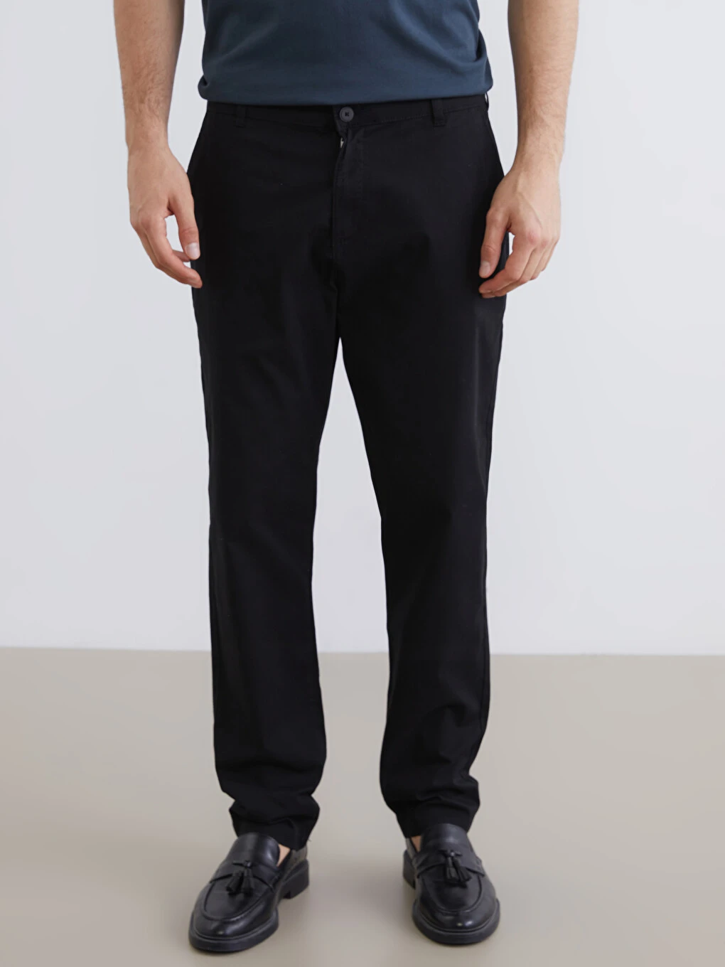 LCWAIKIKI Classic Slim Fit Gabardinske Muške Chino Pantalone
