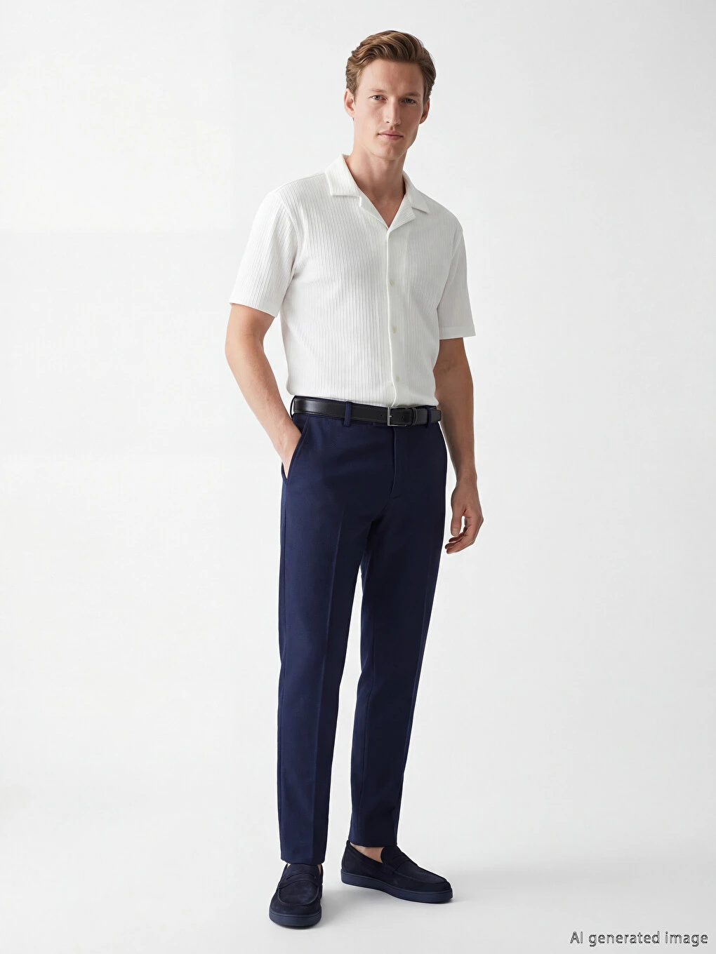 SOUTHBLUE Regular Fit Muška Basic Košulja Sa Teksturom
