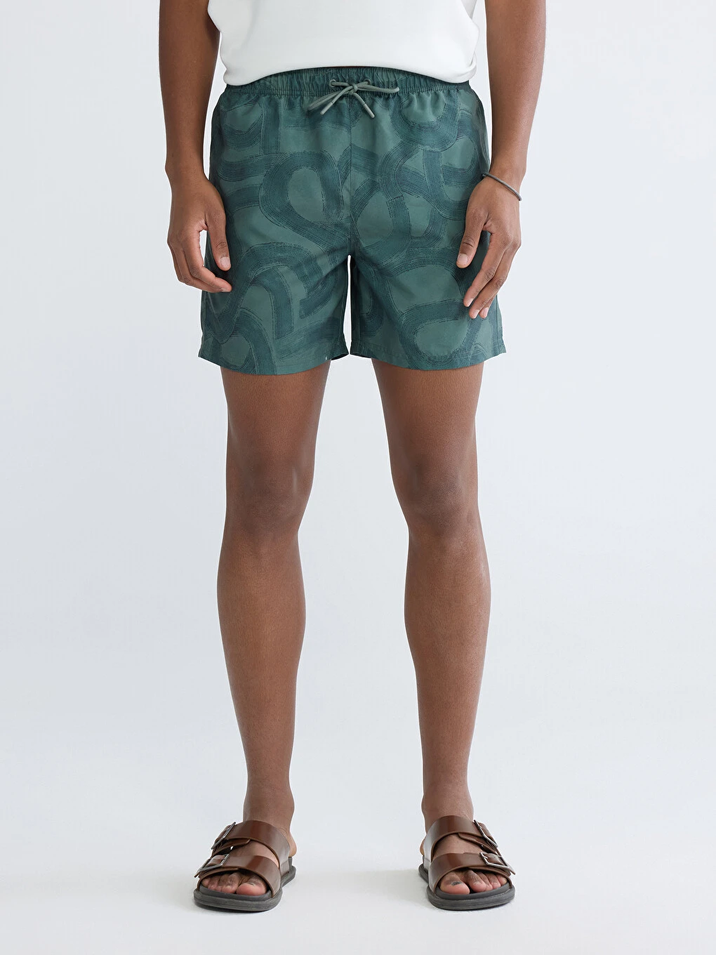 LCW SWIMWEAR Kratak Šorts Za Kupanje Sa Uzorkom Za Muškarce