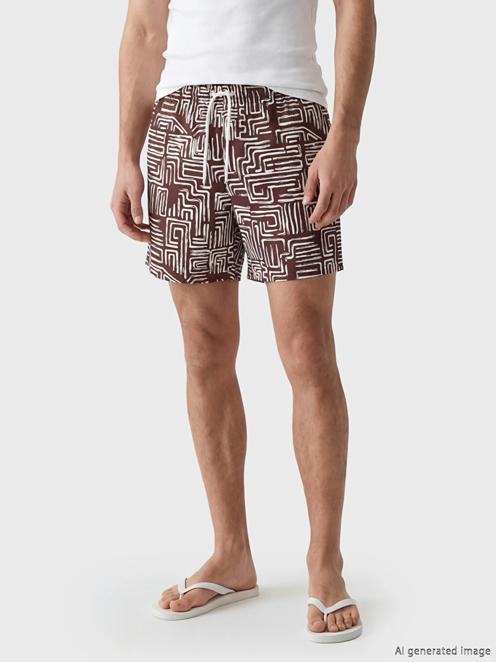LCW SWIMWEAR Kratak Šorts Za Kupanje Sa Uzorkom Za Muškarce