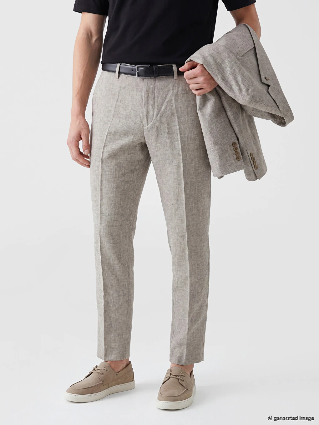SOUTHBLUE Muške Pantalone Od Mešavine Lana Regular Kroja
