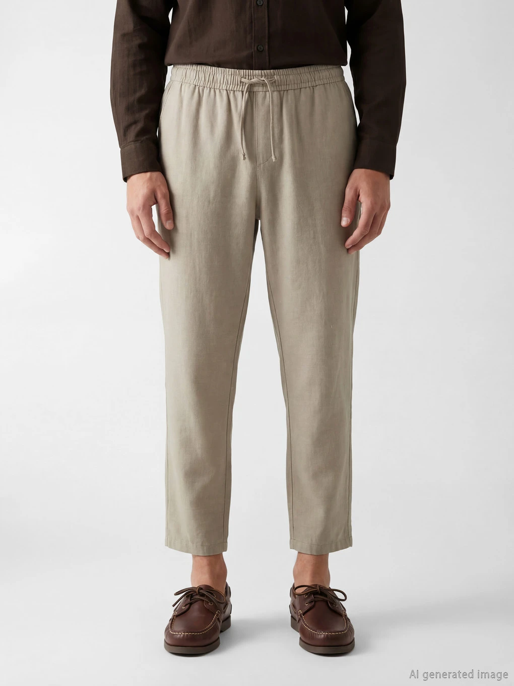 LCW Vision Regular Fit Muške Pantalone Od Materijala Sa Izgledom Lana