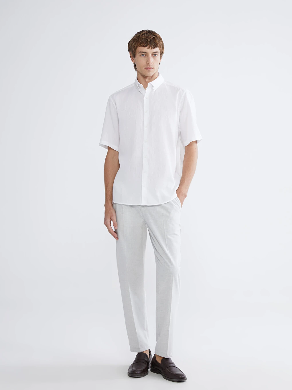 SOUTHBLUE Regular Fit Naborana Muška Basic Košulja