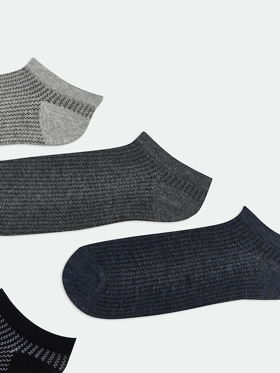 LCW ACCESSORIES Muške Sportske Čarape Sa Uzorkom, Pakovanje Od 5 Pari