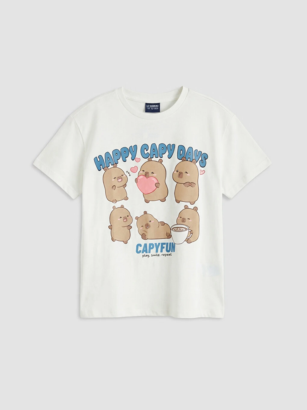 LCW Kids Dečija Capyfun Štampana Majica Sa Okruglim Izrezom