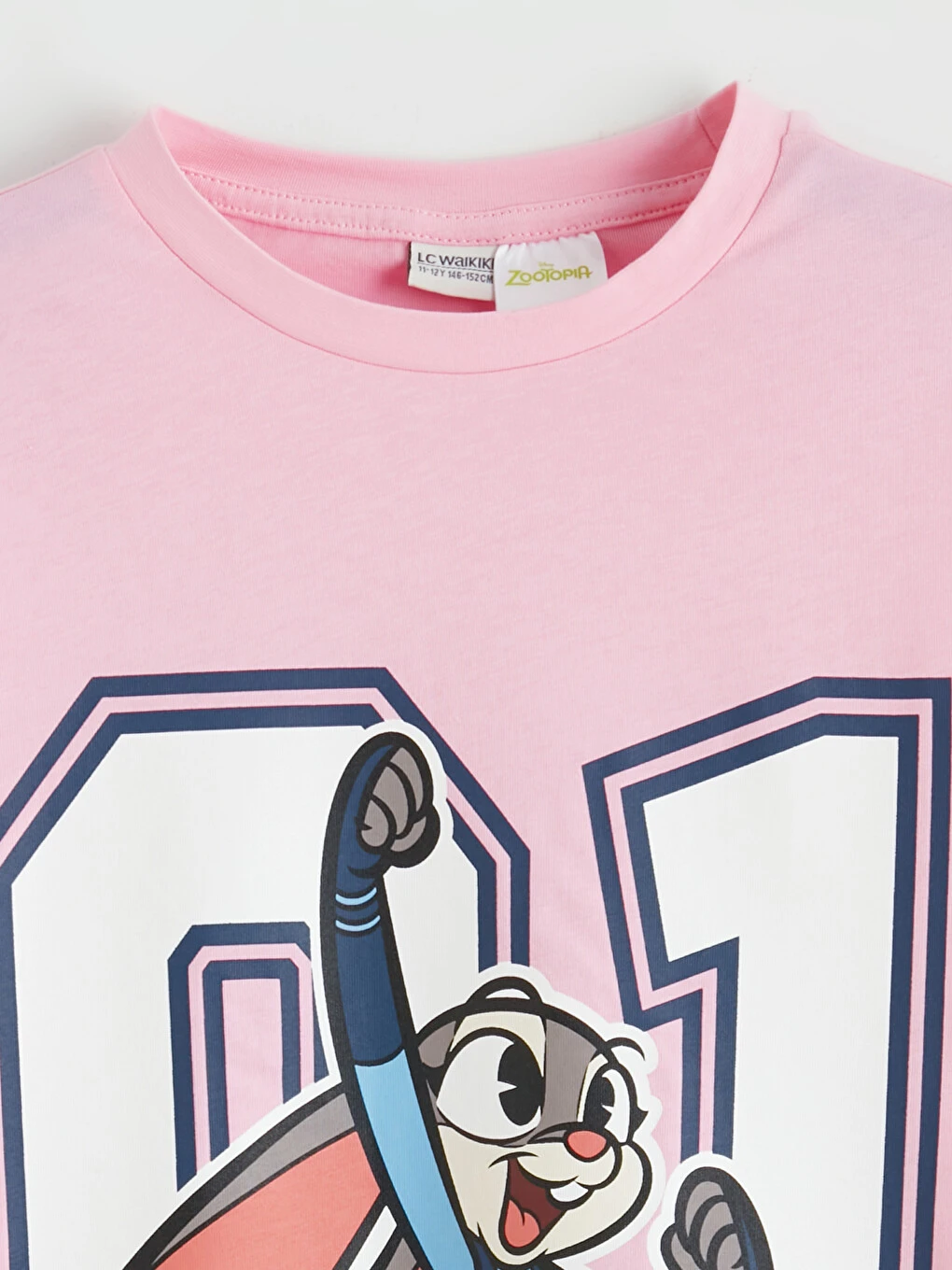 LCW Kids Majica Sa Okruglim Izrezom Zootopia Sa Štampom Za Devojčice