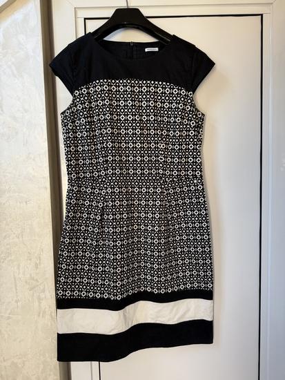 Marella crno-bela pamuk elastin haljina M***