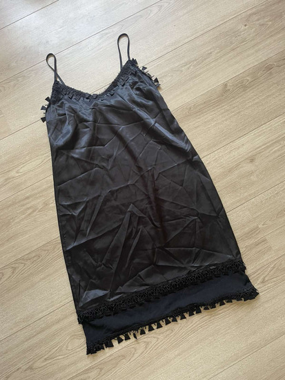 PS fashion crna slip haljina