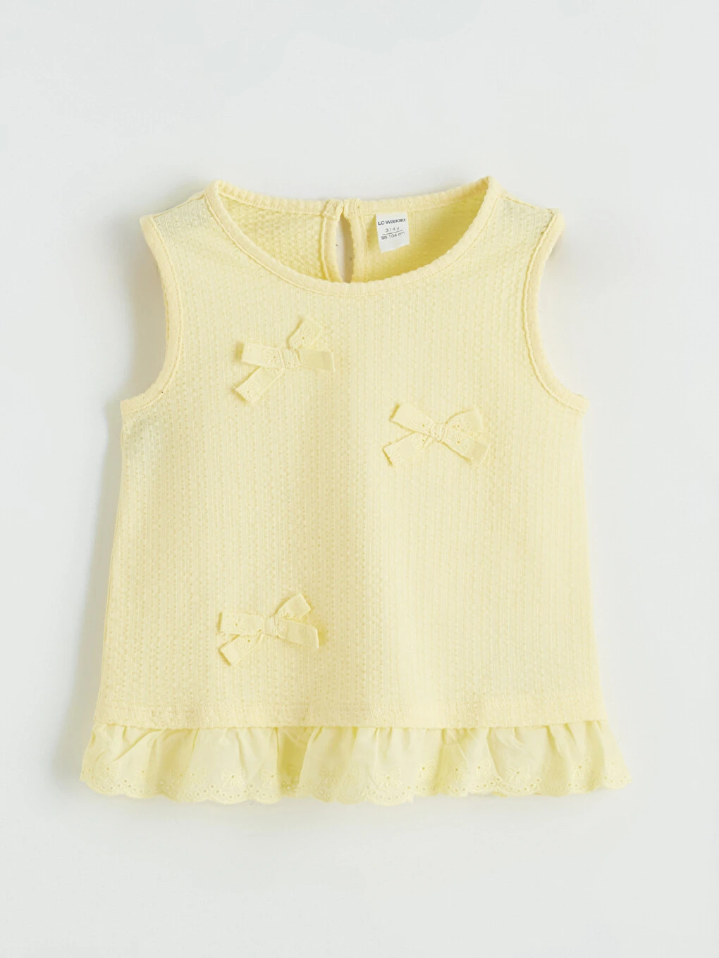LCW Kids Devojačka Bluza Sa Mašnom I Volanima I Šorts