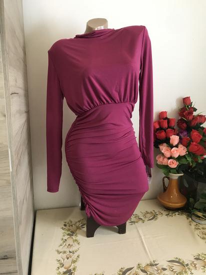 Nova Moda ciklama nabrana sa rukavima S/M