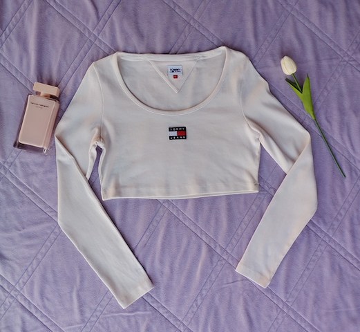 Original TOMMY JEANS rebrasti krop top M/L/XL