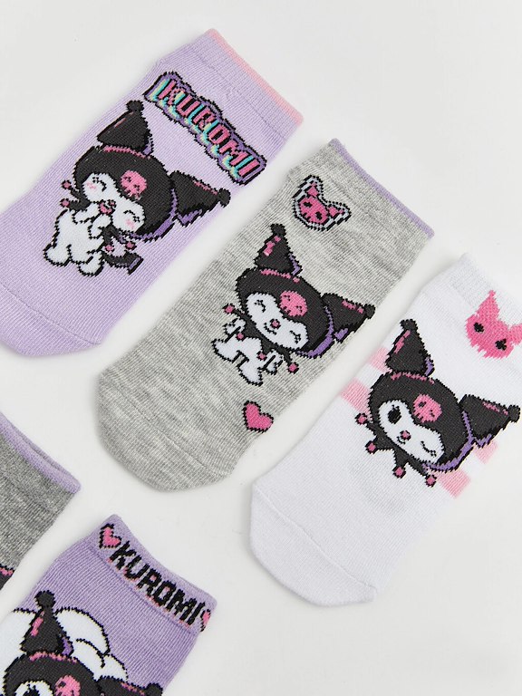 LCW Kids Kuromi Šarene Dečije Sportske Čarape 5-pack