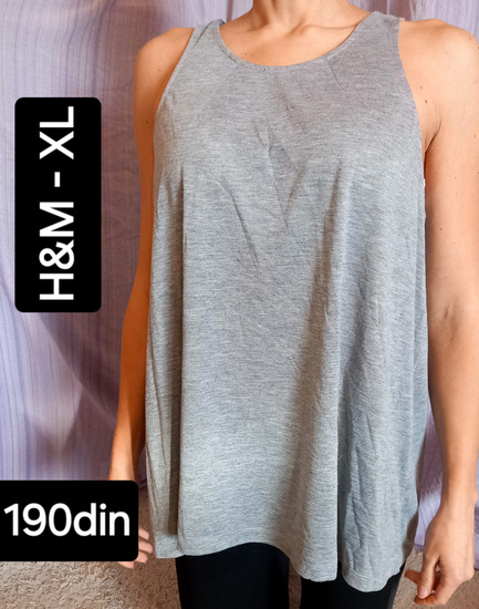 H&M ženska majica siva XL/42