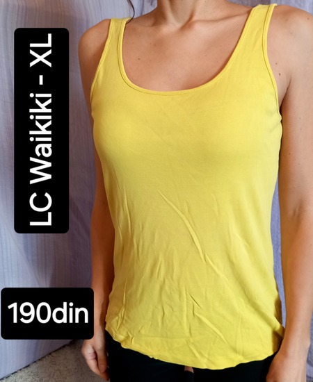 LC Waikiki ženska majica na bretele žuta XL/42