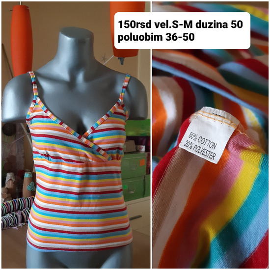 REZERVISANO Ženska prugasta majica