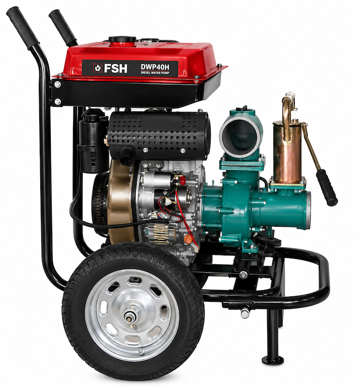 FSH dizel pumpa za vodu DWP40H, 7.7kW, 4", do 1.333 l/min
