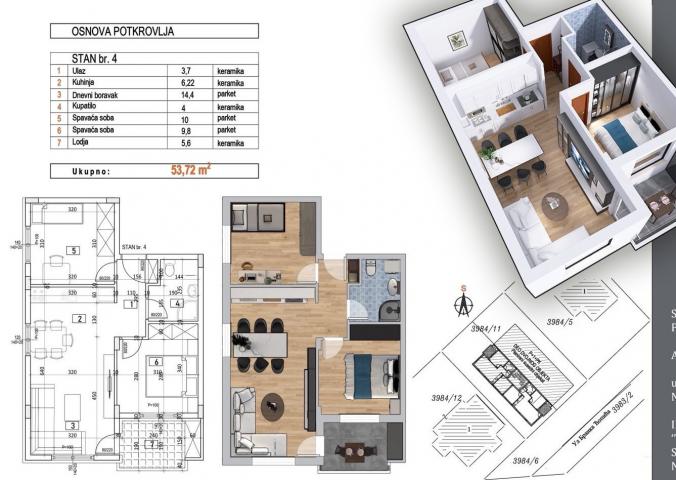 NOVI SAD - ADICE - 53.72 m2