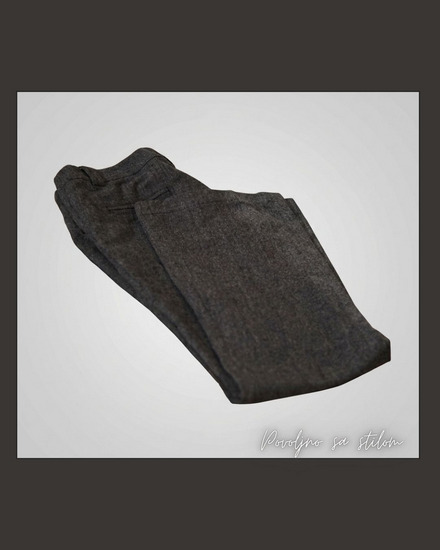 5.4.3. Sive elegantne zimske pantalone L
